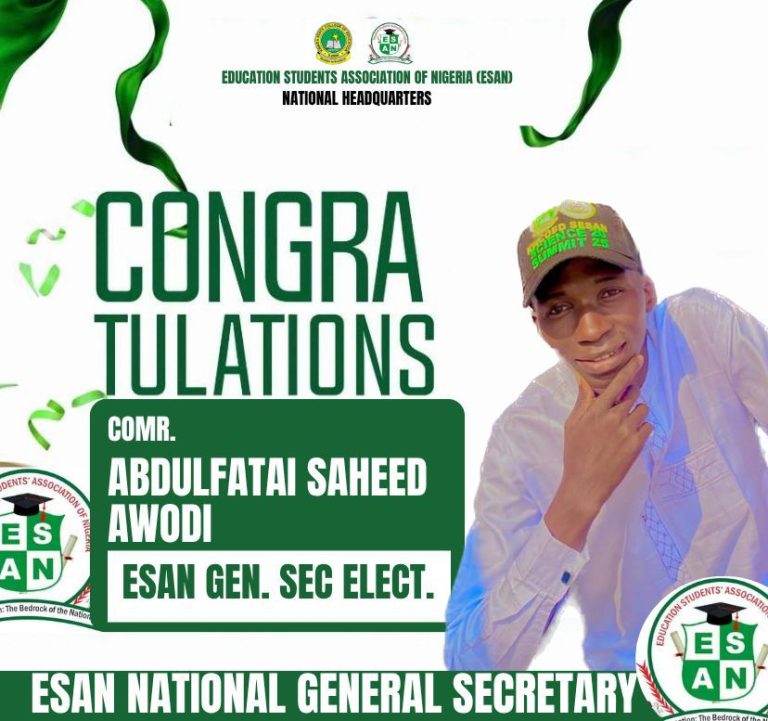 ESAN NATIONAL HOLDS PRESS CONFERENCE: NEWLY ELECTED GENERAL SECRETARY ...